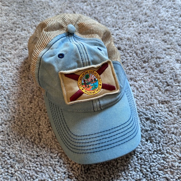 Accessories | State Legacy Revival Florida Fl Flag Denim Unstructured ...